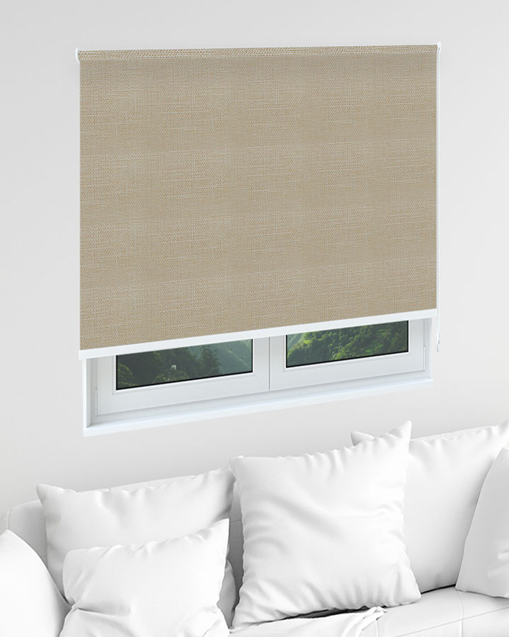 Linesque Light Filtering - Wicker - Elegance Blinds